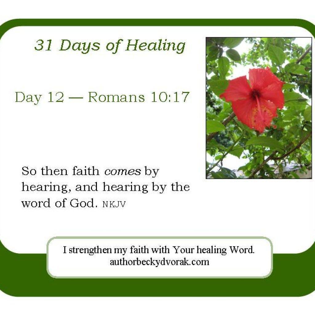 31 Days of Healing Scriptures - Author Becky Dvorak