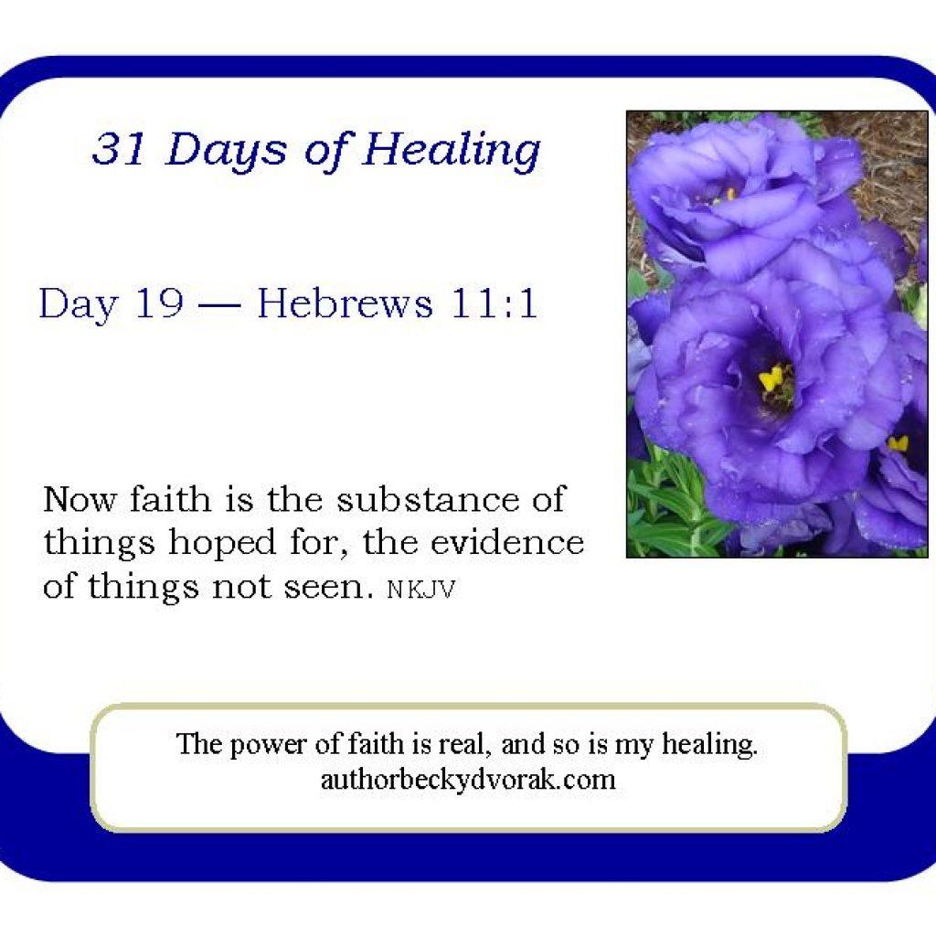 31 Days of Healing Scriptures - Author Becky Dvorak