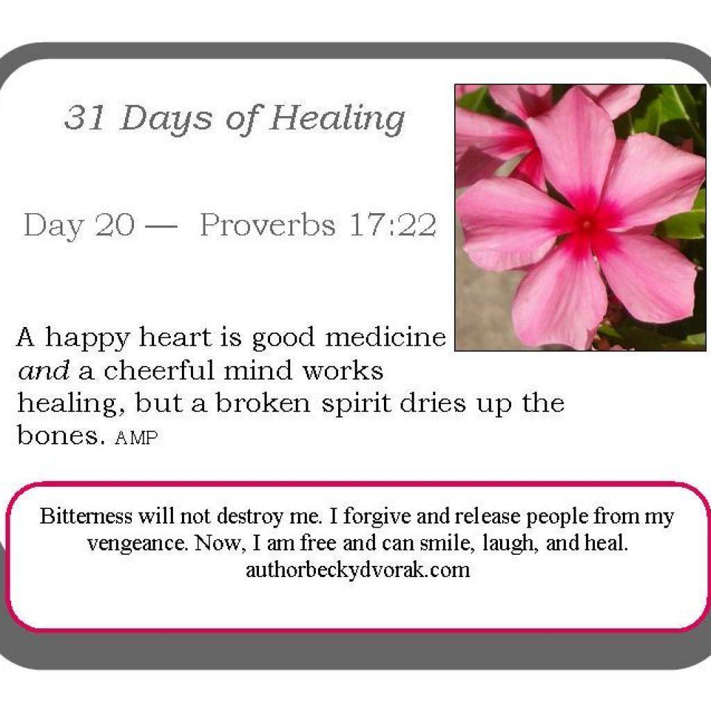 31 Days of Healing Scriptures - Author Becky Dvorak