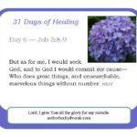 31 Days of Healing Scriptures - Author Becky Dvorak