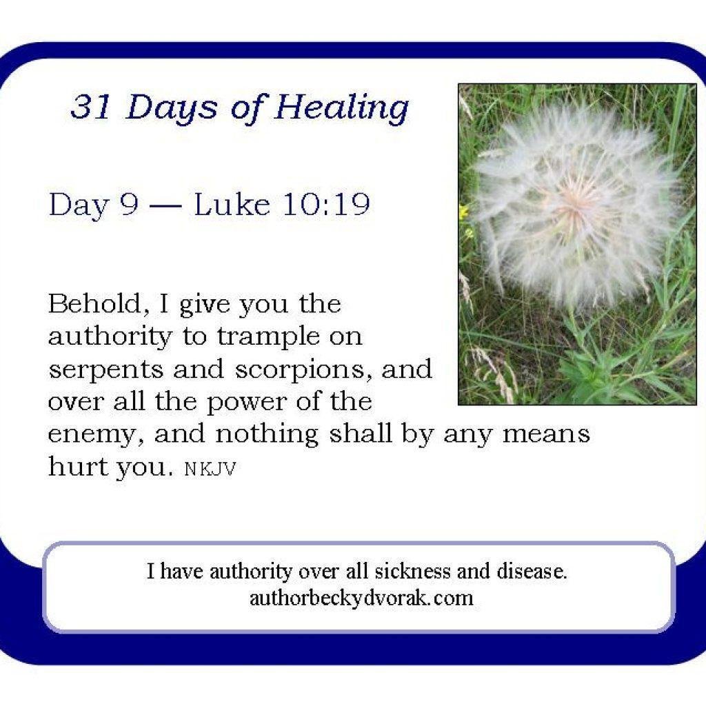 31 Days of Healing Scriptures - Author Becky Dvorak