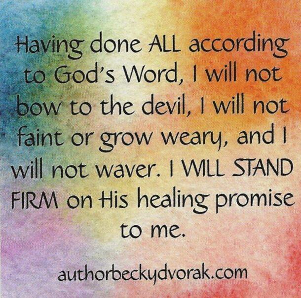 31 Healing Scripture Cards - Author Becky Dvorak